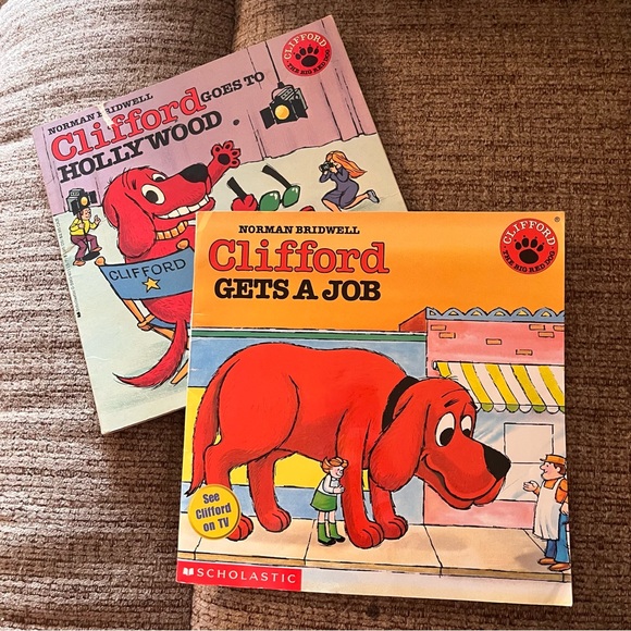 Other | Clifford The Big Red Dog Soft Cover Childrens Book Lot Of 2 ...
